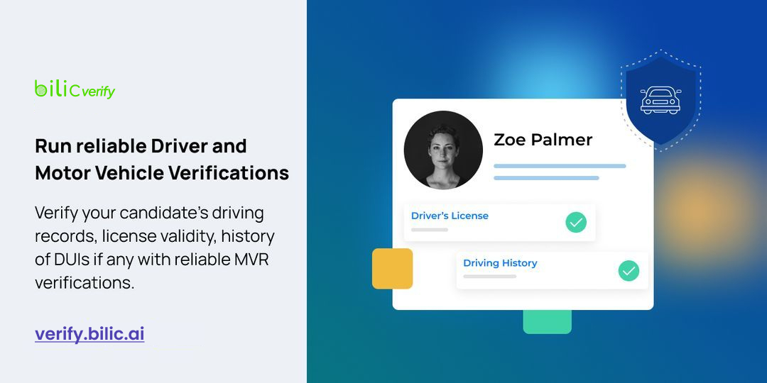 Driver & MVR License Verification | BilicVerify USA