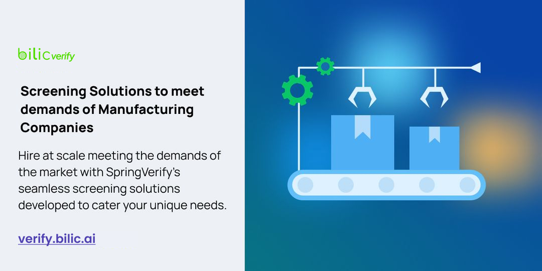 Background Screening Service for Manufacturing Companies | BilicVerify USA